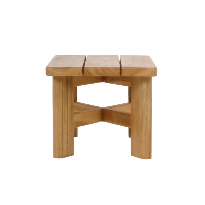 Isla Teak Shower Stool - Compact Teak Bathroom Stool