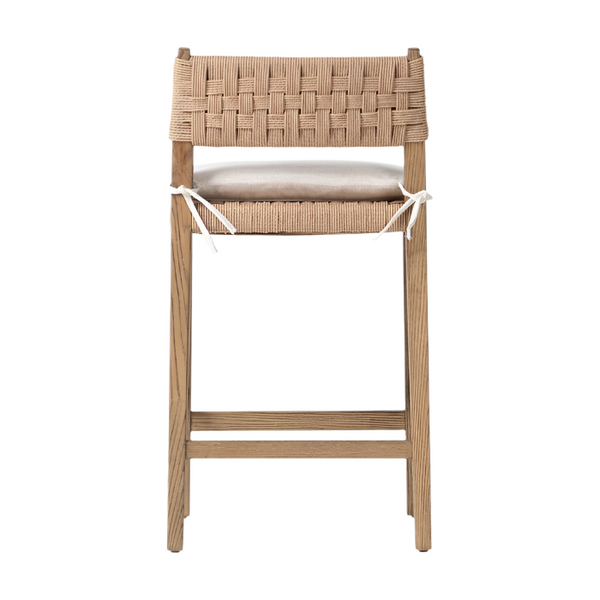 Bar & Counter Stool - Oak And Papercord | Minimal Oak Design